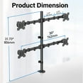 Quad Monitor Stand, 4 Monitors Desk Mount for 17 to 32 inch Computer ...