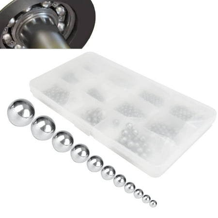 TILIYHELLO 510 Pieces Ball Bearing Steel Ball Assortment, Precision ...