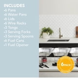 Alpha Living Disposable Chafing Dish Buffet Set with Fuel Cans ...