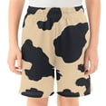 BZSMCE Adjustable Drawstring Casual Shorts With Light Yellow Cow ...