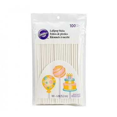 Setterstix Paper Sucker Sticks Lollipop Cake Pop Sticks 100, 4" x 1/8 ...