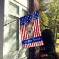 Caroline's Treasures BB2162CHF God Bless American Flag with Yorkie ...