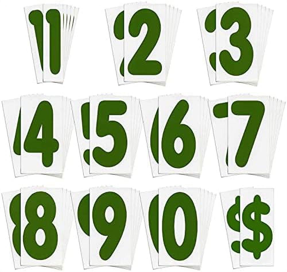 replacement numbers for white message board sidewalk signs with 5 inch ...