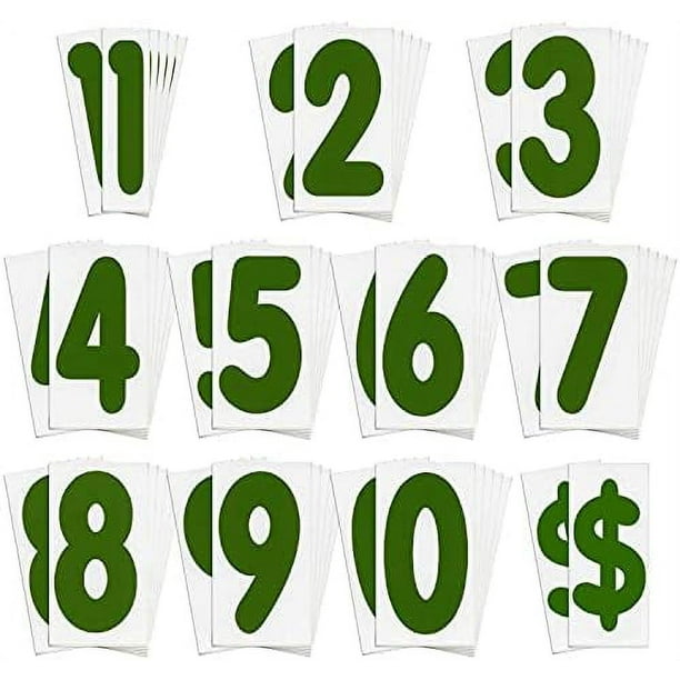 replacement numbers for white message board sidewalk signs with 5 inch ...