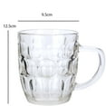 ACDANC 2026 New Plastic Beer Mugs,18Oz Clear Dimple Stein Beer Mug ...