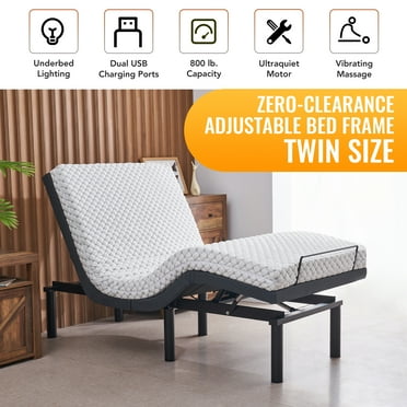 Best Choice Products Split King Size Adjustable Bed Base for Stress ...