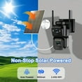 IP66 Waterproof [10x Zoom] 360-degree Low-power CCTV Solar Panel ...