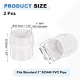 2Pcs Female Threaded Adapter, 1/2" Schedule 40 PVC Pipe Fitting ...