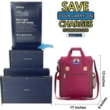 "17"" Under Seat Duffel for Spirit, Frontier, American, Jetblue Airlines (Purple)" - Walmart.com