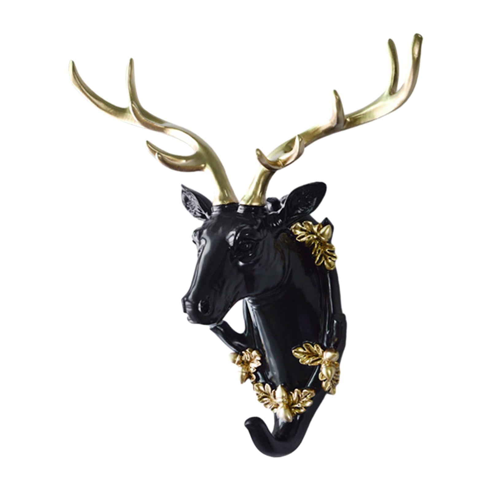 Deer Head Wall Decor Resin Deer Head Decorations Wall Mount Wall ...