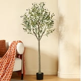 DR.Planzen Artificial Olive Plants, 5ft Fake Tree in Pot, Lifelike ...
