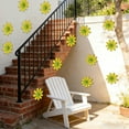 Iron Daisy Wall Hanging Decor, 3D Flower Garden Decoration for Outdoor ...