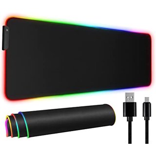 Black and White Gaming Mouse Pad with Japanese Cherry Blossom, Extended ...