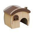 ZZAIXHL Wooden Hamster Hideout House Detachable Maze Platform, Small ...