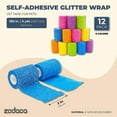 Zodaca, Self Adhesive Glitter Vet Tape, 3x180 in, 12 Pack - Walmart.com
