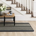 Mainstays Apollo Striped Indoor Polypropylene Area Rug, Navy, 19.5" x ...
