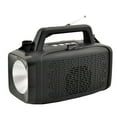 Supersonic SC-1074ER Solar Power Speaker with FM Radio & LED Flashlight ...