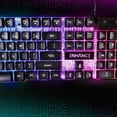 ENHANCE Voltaic 2 Gaming Keyboard - LED Backlit Membrane Keyboard with ...