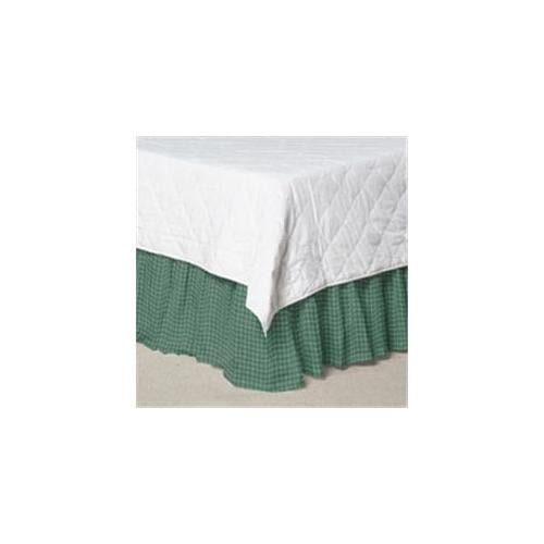 Patch Magic DRTW139A Green and White Plaid, Fabric Dust Ruffle Twin ...