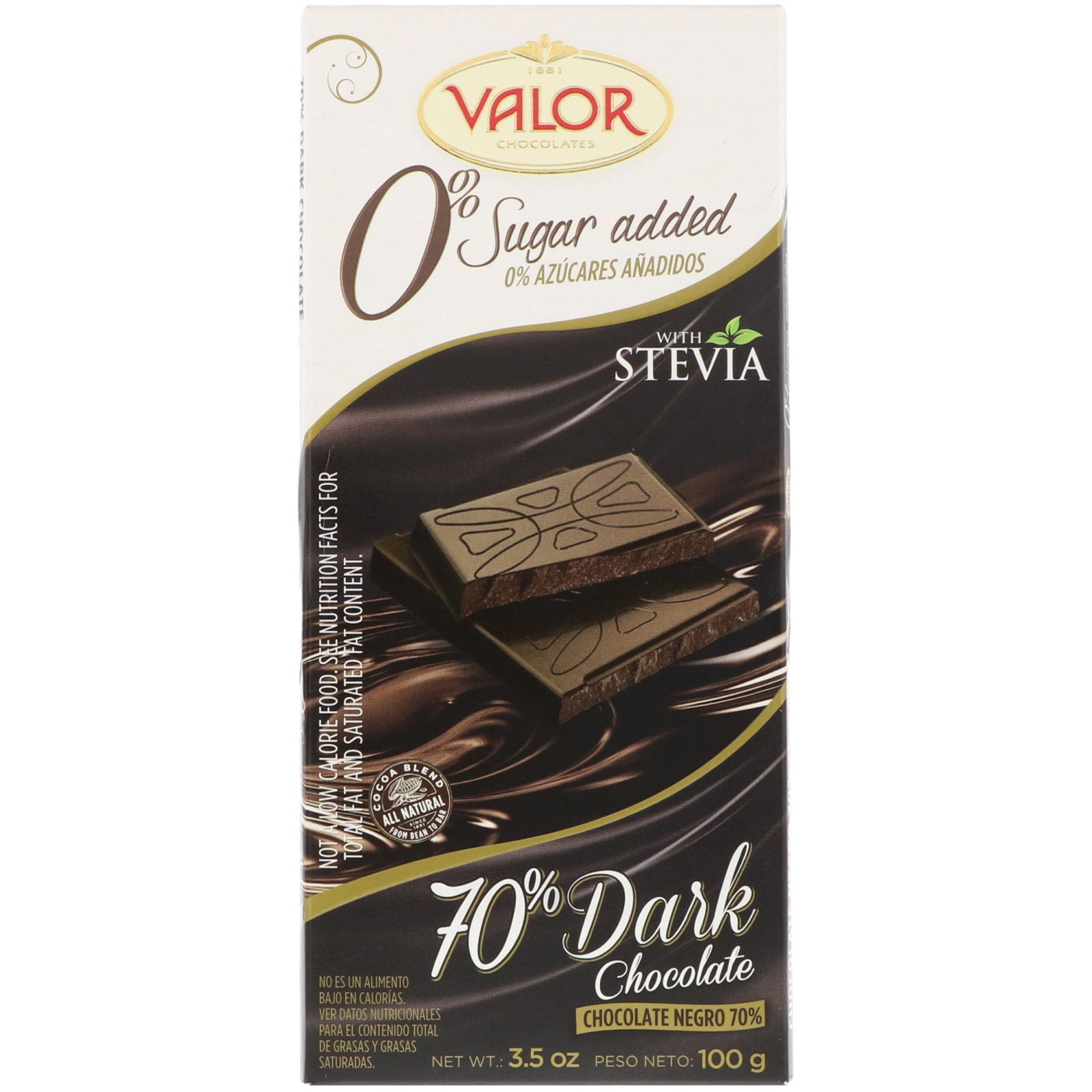 Chocolates Valor Valor Dark Chocolate, 3.5 oz - Walmart.com