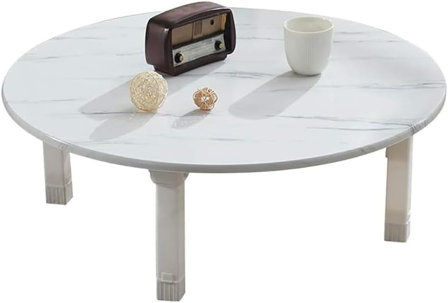Folding Table, Japanese Style Low Round Table, Coffee Table, Dining ...