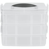 Craft Storage Interlocking Tilt Organizer 9 Bins23.6"X2.5"X3.3" White ...