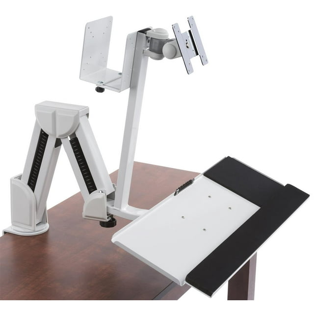 Displays2go Articulating Monitor & Tablet Work Station, Mounts on ...