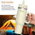 Leak-proof 40 oz Tumbler with Handle and Carrier Bag, Spill-proof ...