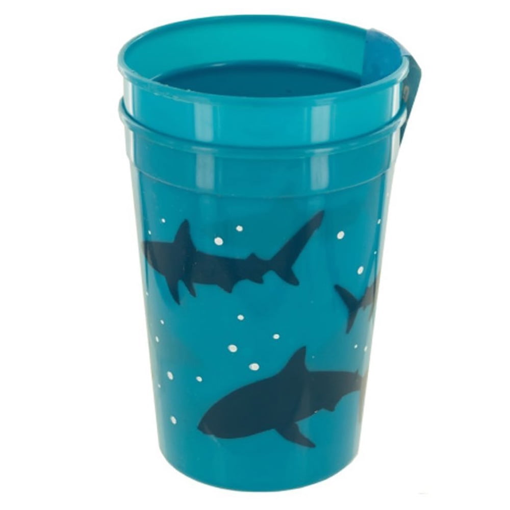 Cool Blue Shark Plastic Cups Set - Pack of 24 - Walmart.com