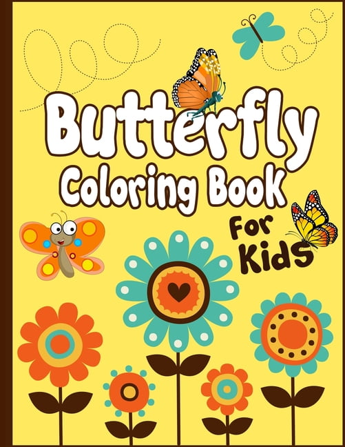 Butterfly Coloring Book for Kids: Cute Butterfly drawing and Coloring ...