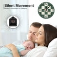 1pc 2D Flat, Silent Round Wall Clock Checkerboard Pattern Clock Face ...