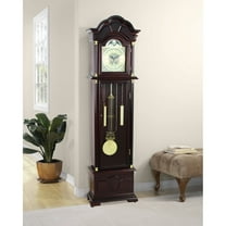 72" Floor Standing Grandfather Clock Cherry Finish - Walmart.com