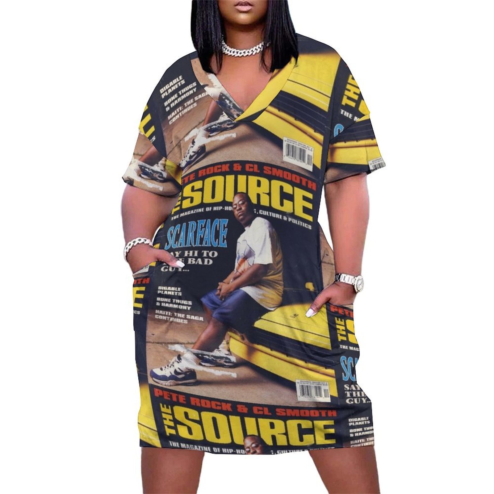 Source 90s - Loose Pocket Dress Dresses evening dress woman | Bodega ...
