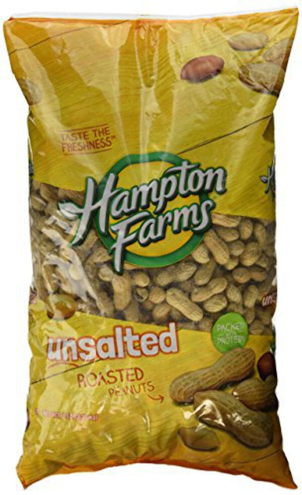 Hampton Farms No Salt Roasted In Shell Peanuts, 5 lb. Bag - Walmart.com