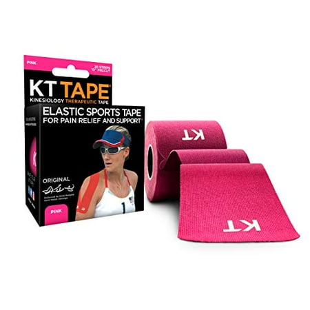 KT Tape Original Cotton Elastic Kinesiology Therapeutic Athletic Tape, 20 Precut 10 inch Strips ...