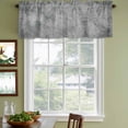 2 Pack Concrete Texture Valance for Window Industrial Minimalist Gray ...