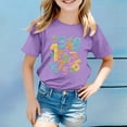 Ashyfjp Kids Daily Tees Casual Solid Color Short Sleeve Round Neck T ...