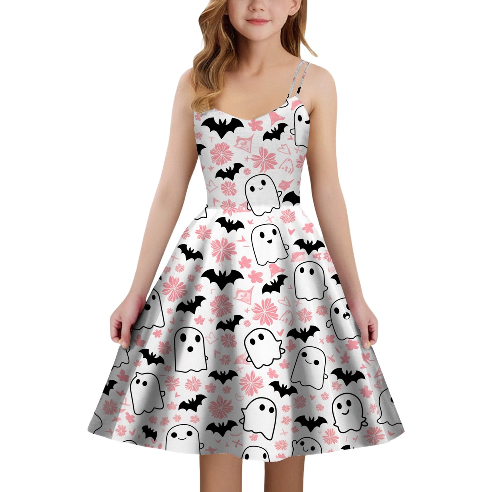 Click here for Tiweke Girls Dresses Halloween Style A Line Strapl... prices