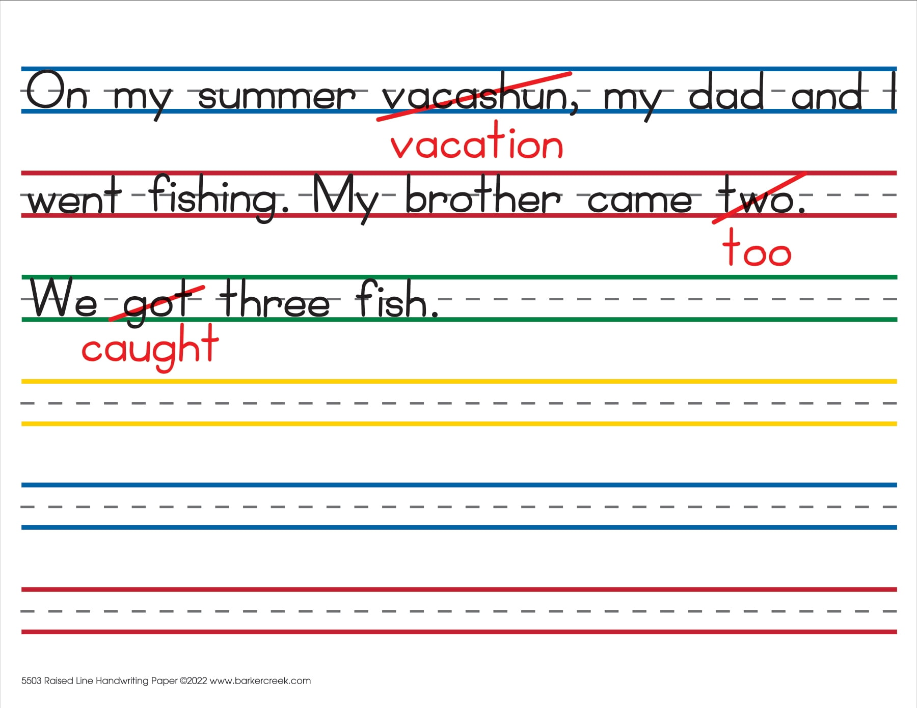 2nd Grade Handwriting Paper Printable