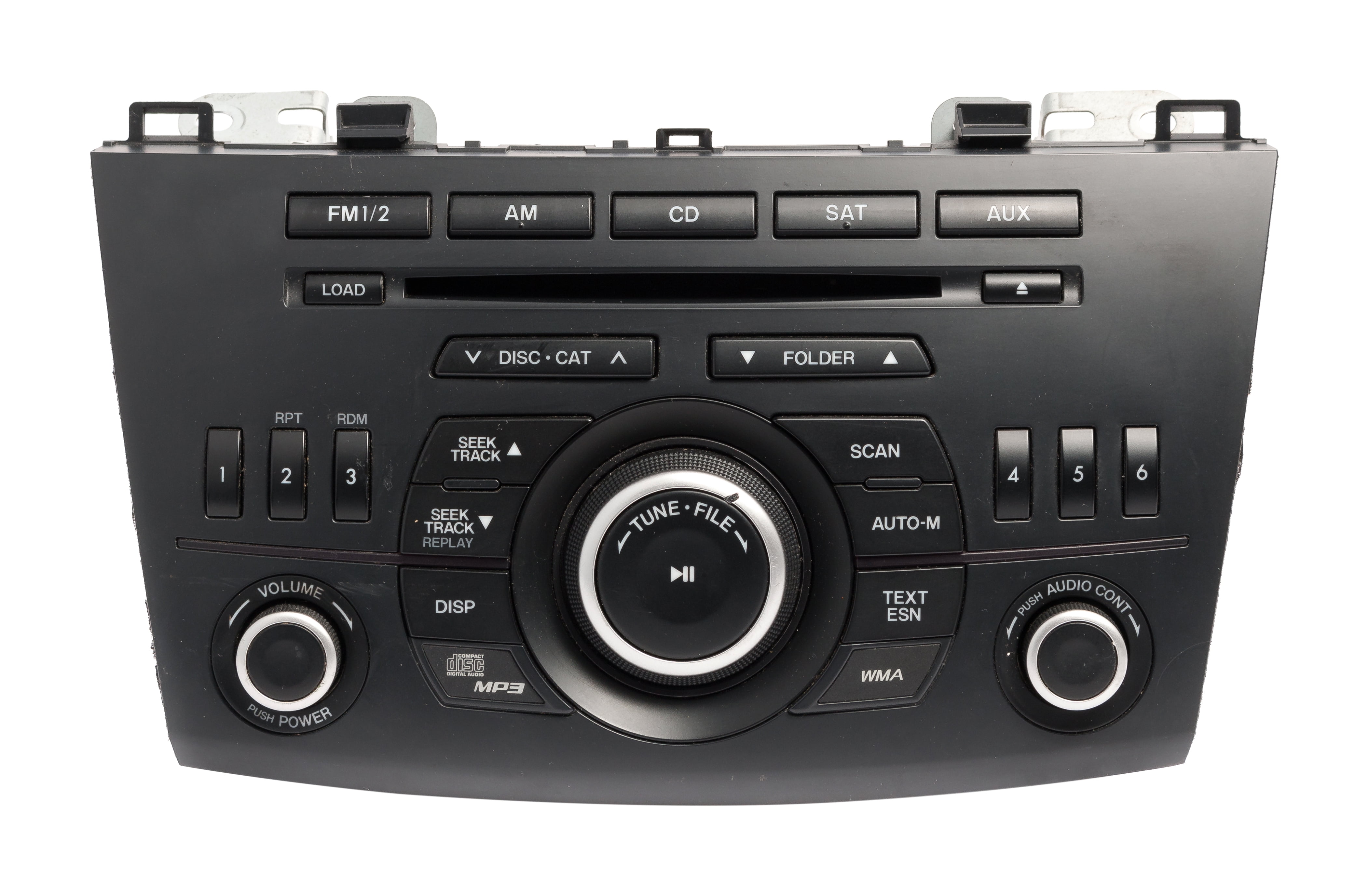 Restored 2011 Mazda 3 AMFM XM Radio Receiver Six-Disc CD MP3 Player Part Number BBM566AR0 ...