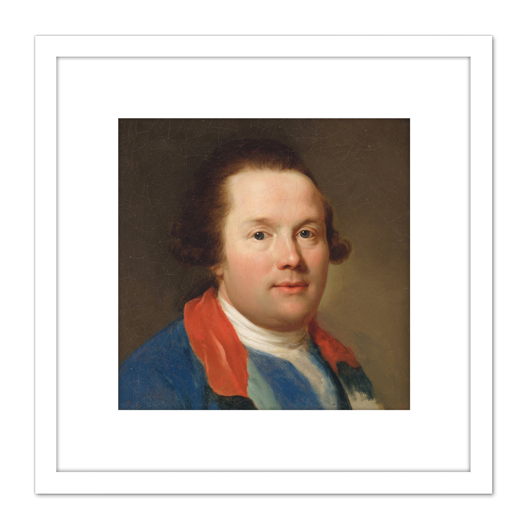 Anton Raphael Mengs George 3rd Earl Cowper 8X8 Inch Square Wooden ...