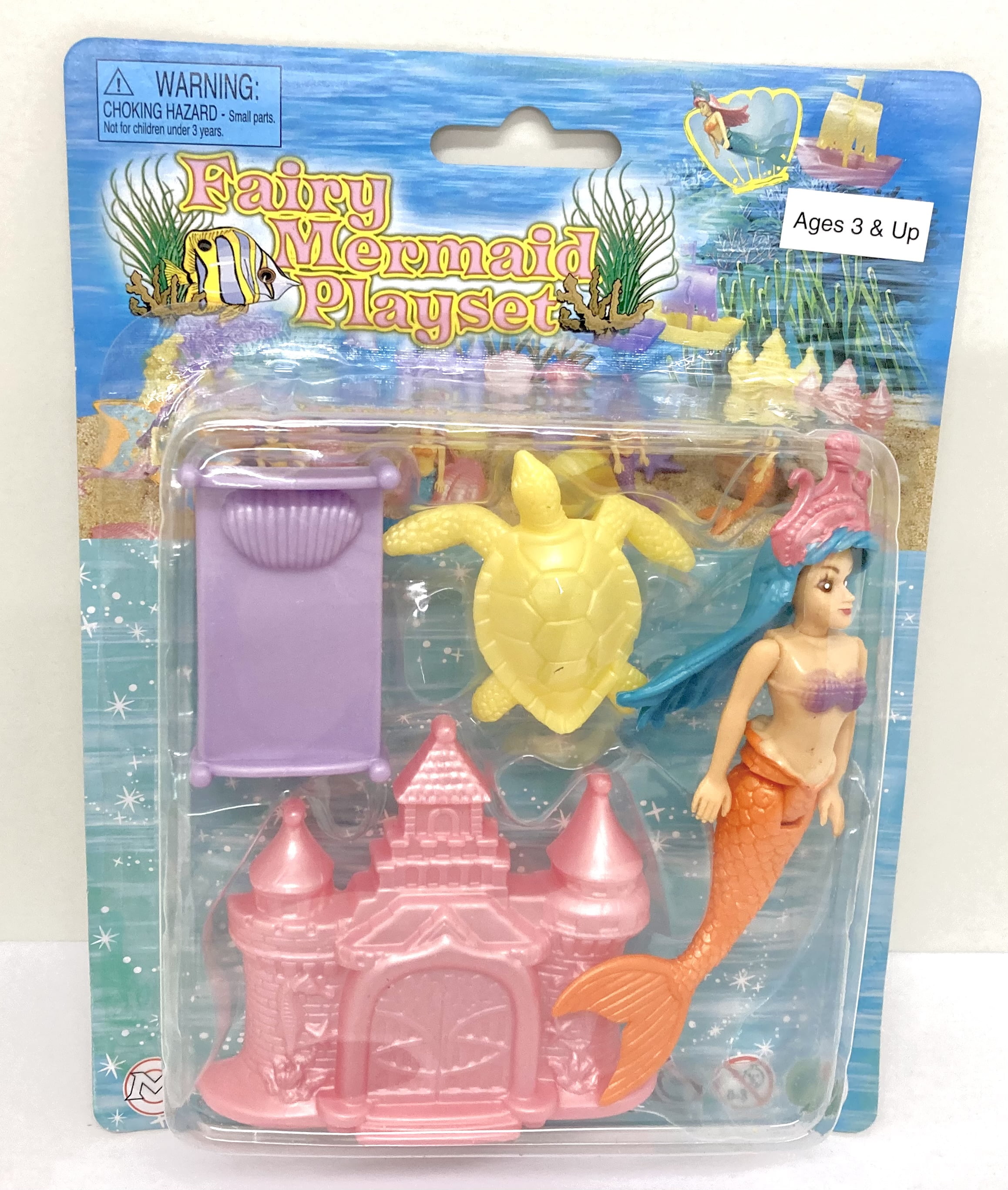 The Toy Network Fairy Mermaid Doll Playset with Turtle- 4.5", Birthday ...