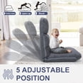 VredHom Blue Gaming Chair Adjustable Padded Floor Folding - Walmart.com