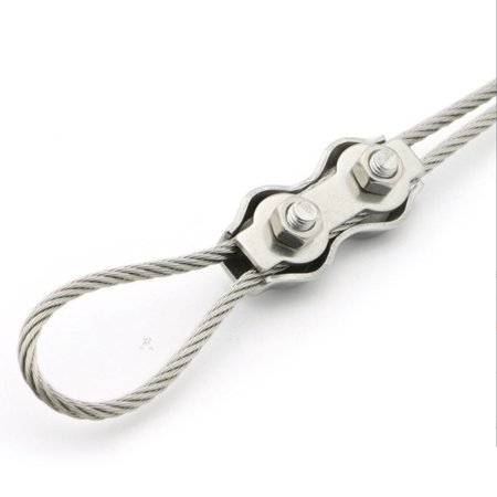 kurtrusly 12 Pieces M3 Duplex Clip Wire Rope Grip Caliper Good Cable ...