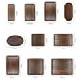 Rectangular Wooden Plates Black Walnut Wood Tray Cake Snack Plate ...
