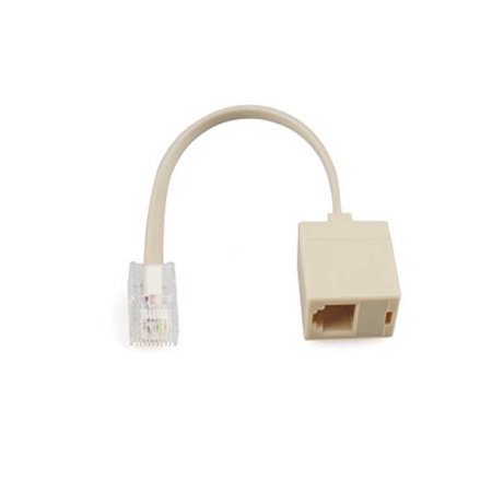 RJ45M-RJ11F - MODULAR ADAPTER RJ45 MALE- RJ11 FEMALE 6P4C BEIGE ...