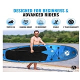 Inflatable Stand Up Paddle Board Non Slip SUP W Backpack, 3 Fins ...