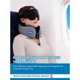 SARISUN Neck Pillow, Real Neck Support Travel Pillow with Strap, Combo ...