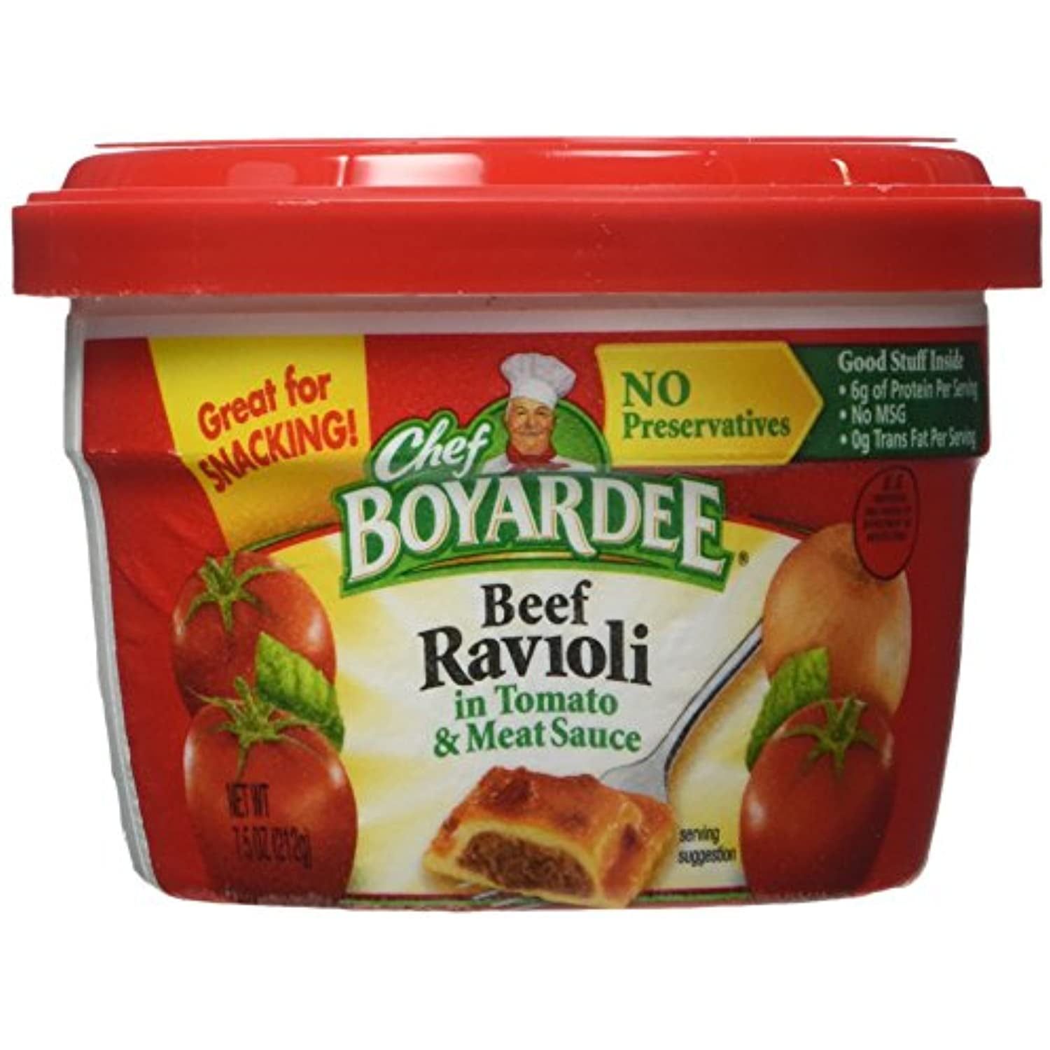 Chef Boyardee Beef Ravioli 7.5 (Pack Of 6) - Walmart.com