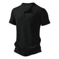 DPTALR George Men's Solid Color Sports T-shirt Short Sleeve Round Neck ...